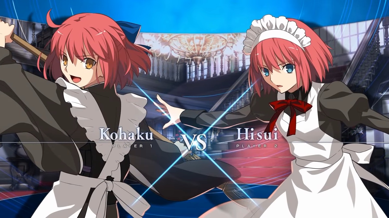 Melty Blood: Type Lumina publica gameplay de Hisui vs Kohaku — Wardea